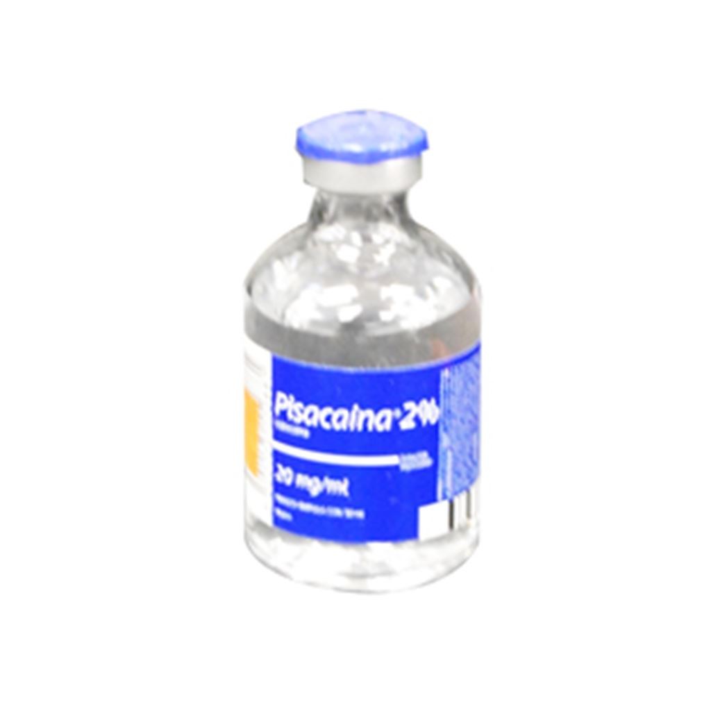 PISACAINA 2 Porciento INYECTABLE FRASCO AMPOLLETA 50 Ml Todoparalab 